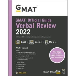 GMAT Official Guide Verbal Review 2022 - Graduate Management Admission Council (GMAC), Kartoniert (TB)