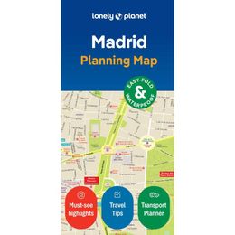 Lonely Planet Madrid City Map, Karte (im Sinne von Landkarte)