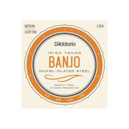 D'Addario Daddario Saiten, Banjo Saiten EJ63i Irish Tenor 4-String Nickel Loop End