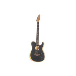 Fender Westerngitarre, Acoustasonic Player Telecaster Brushed Black