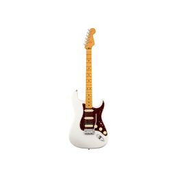 Fender E-Gitarre, American Ultra Stratocaster HSS MN Arctic Pearl
