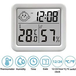 Olotos Raumthermometer Digital LCD Thermometer Thermo-Hygrometer Feuchtigkeit Wetterstation