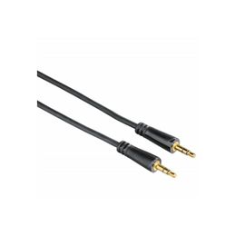 Hama AUX Kabel 3,5mm Klinke-Kabel 5m Schwarz Audio-Kabel