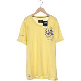 CAMP DAVID Herren T-Shirt, gelb, Gr. 54