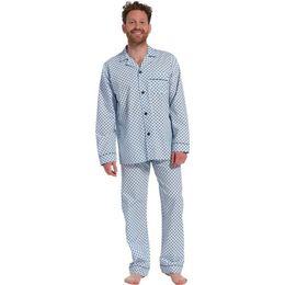 Robson Schlafanzug Herren Pyjama lang (2 tlg) Baumwolle