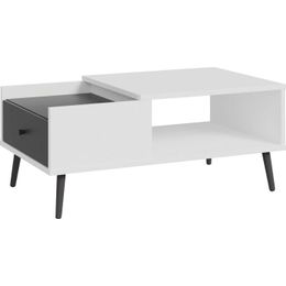 FORTE Couchtisch Harllson EasyKlix by FORTE, die neue geniale Art Möbel aufzubauen, fast ohne Werkzeug, grau|weiß
