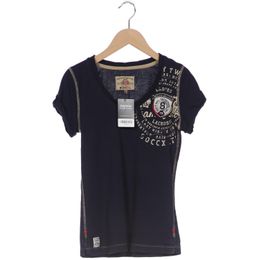 SOCCX Damen T-Shirt, marineblau, Gr. 34