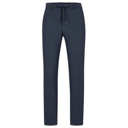 BOSS Chinohose Fein gemusterte Slim-Fit Hose