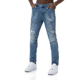 RedBridge Destroyed-Jeans RED BRIDGE Herren Jeans Hose Denim Pants Blau W33 L30 5-Pocket-Style