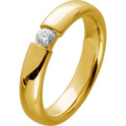 CH.ABRAMOWICZ Goldring Diamantring Gold 585 1 Brillant 0