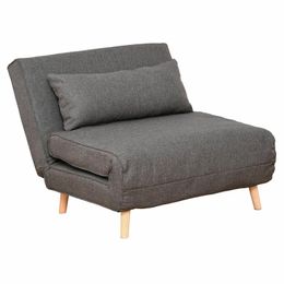 HOMCOM Schlafsofa Sofabett (Farbe: grau)