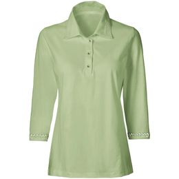 Poloshirt CLASSIC "Shirt" Gr. 48, grün (lindgrün) Damen Shirts Jersey