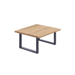 LAMO Manufaktur Esstisch Loft Küchentisch Tischplatte Massivholz inkl. Metallgestell (1 Tisch)