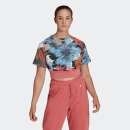 Adidas Allover Print Cropped T-Shirt