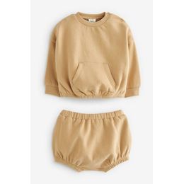 next Shirt & Shorts Baby Kuscheliges Sweatshirt mit Shorts 2 Stück (2-tlg)