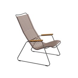 Houe CLICK Relaxsessel Lounge Chair Bambusarmlehnen Stahlgestell Sand