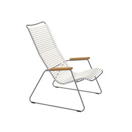 Houe CLICK Relaxsessel Lounge chair Bambusarmlehnen Stahlgestell Muted white