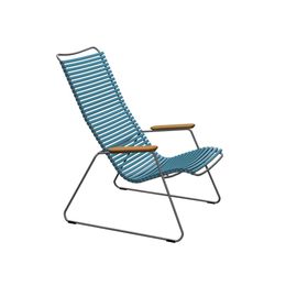 Houe CLICK Relaxsessel Lounge chair Bambusarmlehnen Stahlgestell Petrol