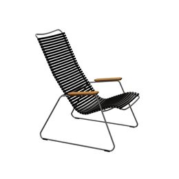 Houe CLICK Relaxsessel Lounge Chair Bambusarmlehnen Stahlgestell Black