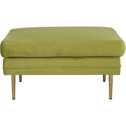 ebuy24 - Boom Pouf, Hocker Velour Messing, grün.