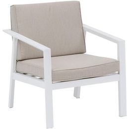 Garten-Lounge-Sessel Pavane Weiß - Hespéride - Ficelle / Weißer Beige