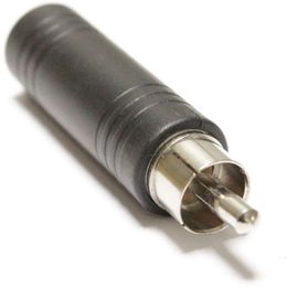Cablemarkt - 6,3 mm TRS-Klinkenbuchse auf Cinch-Stecker-Adapter für Stereo-Audio-Player