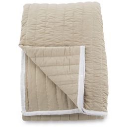 ebuy24 - Juni Tagesdecke 180x260cm beige, weiß.