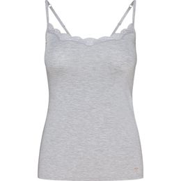 JOOP! Top, Spitze, Spaghetti-Träger, uni, für Damen, grau, L