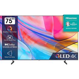 HISENSE 75A7KQ QLED TV (Flat, 75 Zoll / 189 cm, 4K, SMART TV, VIDAA U)