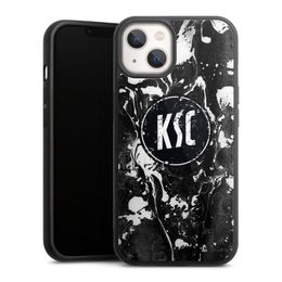 DeinDesign iPhone 13 Handy Gallery Case Handyh&uuml;lle 9H Geh&auml;rtetes Glas R&uuml;ckseite H&uuml;lle Karlsruher Sc Ksc Official Licensed Product Gallery Case