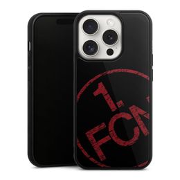 DeinDesign iPhone 15 Pro Handy Gallery Case Handyh&uuml;lle 9H Geh&auml;rtetes Glas R&uuml;ckseite H&uuml;lle Texture Merchandise 1. Fcn Gallery Case