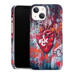 DeinDesign iPhone 13 Mini Handy Premium Case Smartphone Handyh&uuml;lle Schutzh&uuml;lle gl&auml;nzend 1. Fck 1. Fc Kaiserslautern Heart Premium Case