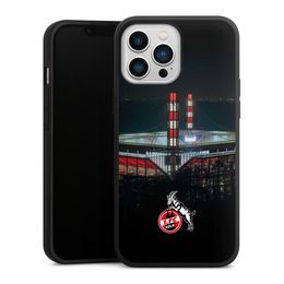 DeinDesign iPhone 13 Pro Max Handy Premium Silikon H&uuml;lle Handyh&uuml;lle schwarz Case Stadium 1. Fc K&ouml;ln Official Licensed Product Silikon Premium Case