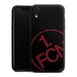 DeinDesign iPhone Xr Handy Premium Silikon H&uuml;lle Handyh&uuml;lle schwarz Case Texture Merchandise 1. Fcn Silikon Premium Case