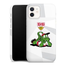 DeinDesign iPhone 12 Handy Premium Case Smartphone Handyh&uuml;lle Schutzh&uuml;lle matt Official Licensed Product Mascot Vfb Stuttgart Premium Case