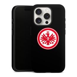 DeinDesign iPhone 15 Pro Handy Panzer Handyh&uuml;lle robuste Outdoor H&uuml;lle Schutzh&uuml;lle matt Sge Eintracht Frankfurt Eagle Tough Case