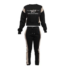 Tom Barron Jogginganzug Damen Größe S beige / schwarz / weiß