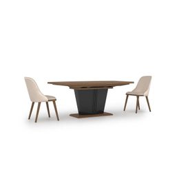 JVmoebel Essgruppe Esszimmer Set 5tlg Essgruppe Modern Esstisch Design 4x Stühle