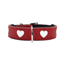 Hunter Tierbedarf Hunde-Halsband Halsband Love rot/schwarz
