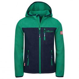 Trollkids - Kid's Stavanger Jacket - Fleecejacke Gr 92 grün/blau