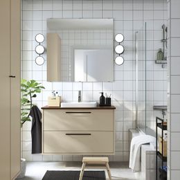 IKEA HAVB&Auml;CK / ORRSJ&Ouml;N Waschbschr+Schubladen/Waschb/Mibatt