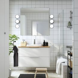 IKEA HAVB&Auml;CK / ORRSJ&Ouml;N Waschbschr+Schubladen/Waschb/Mibatt