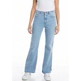 Replay Bootcut-Jeans, blau