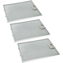 3x Filter Metallfettfilter Dauerfilter Ersatz für Bosch 00353110 für Dunstabzugshaube, Metall - vhbw