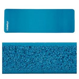 Relaxdays Yogamatte blau 60,0 x 180,0 x 1,0 cm