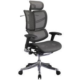 CLP Bürostuhl Norfolk Ergonomic I Ergonomischer Schreibtischstuhl I Kopfstütze