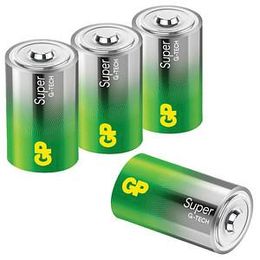 4 GP Batterien SUPER Mono D 1,5 V