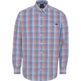 DUNMORE Freizeithemd, Comfort-Fit, Button-Down-Kragen, für Herren, blau, XL