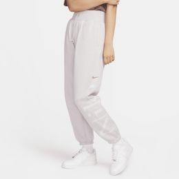 Nike Sportswear Phoenix Oversize-Fleece-Trainingshose mit Logo für Damen - Lila