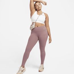 Nike Universa Leggings in voller Länge mit Taschen, mittlerem Halt und mittelhohem Bund für Damen - Lila